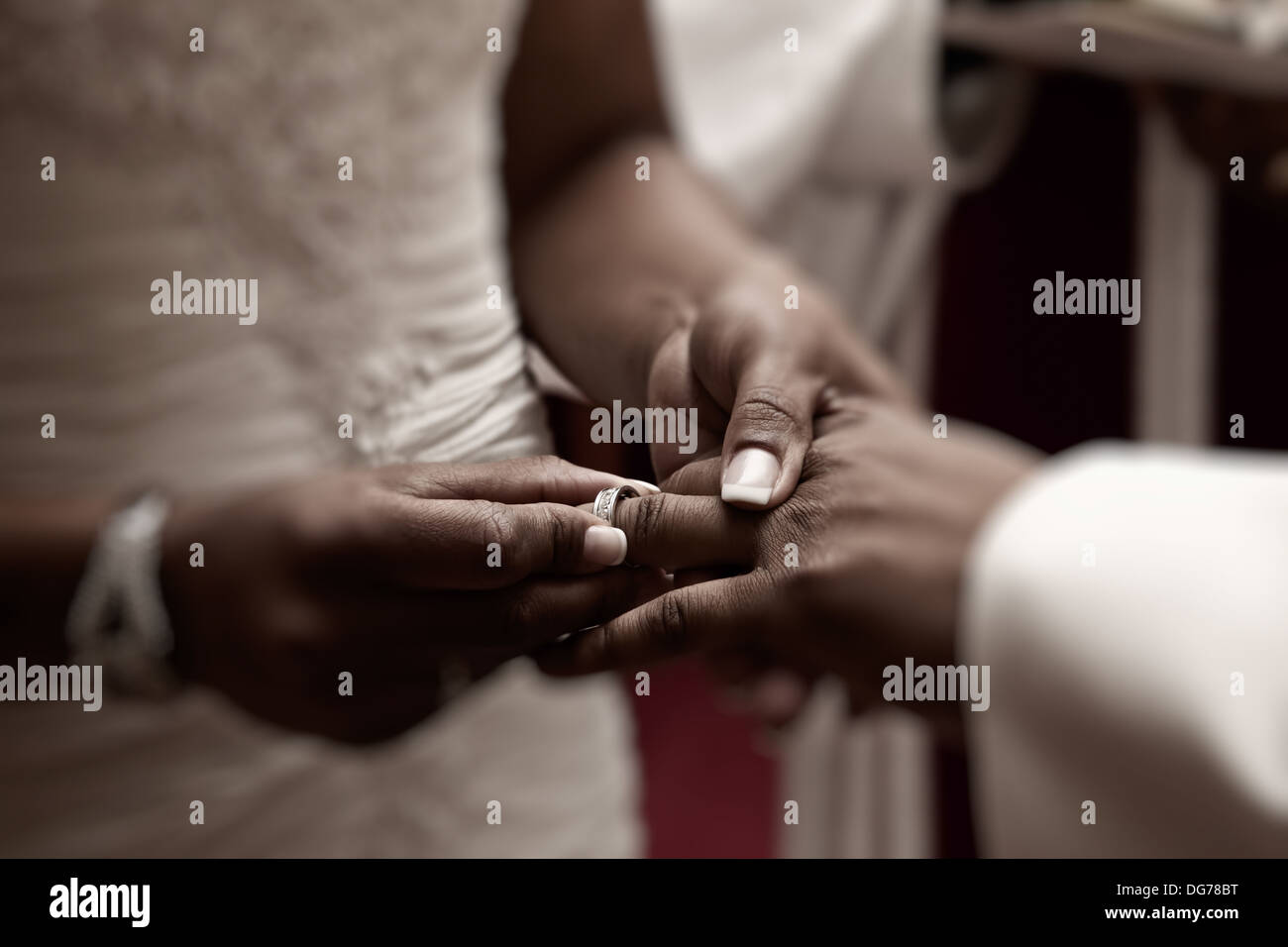 Wedding band exchange hi-res stock photography and images - Alamy