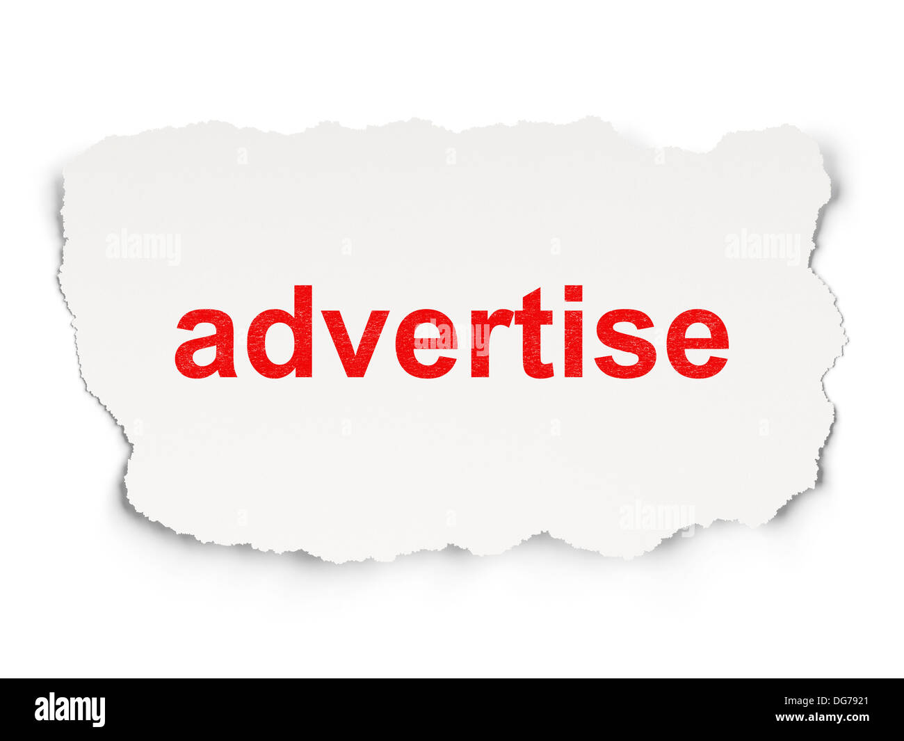Advertising concept: Advertise on Paper background Stock Photo - Alamy