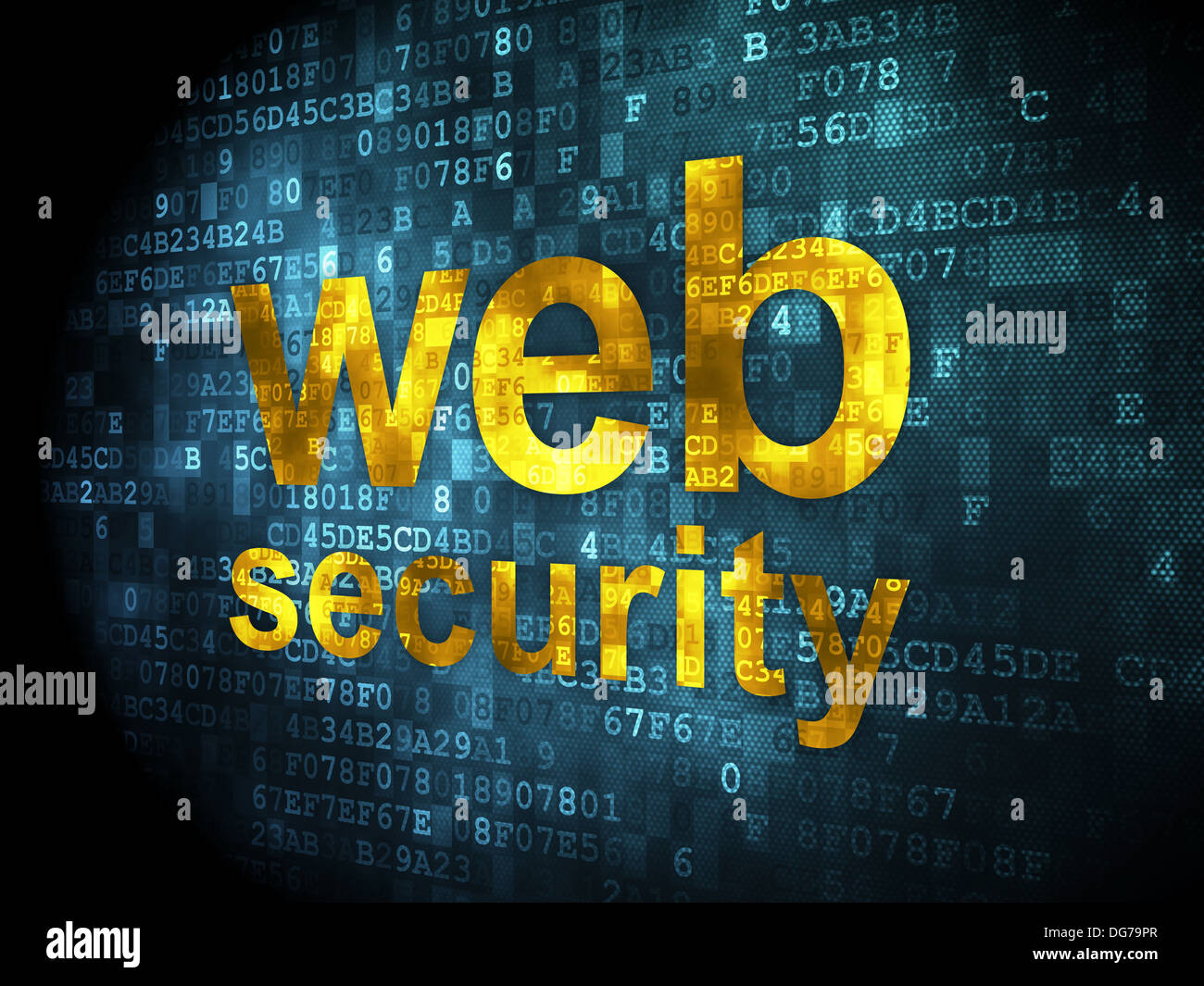 SEO web design concept: Web Security on digital background Stock Photo ...