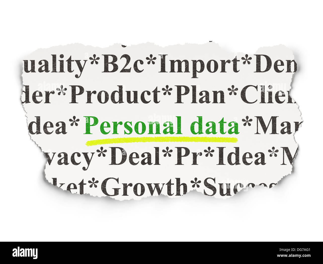 Information concept: Personal Data on Paper background Stock Photo - Alamy