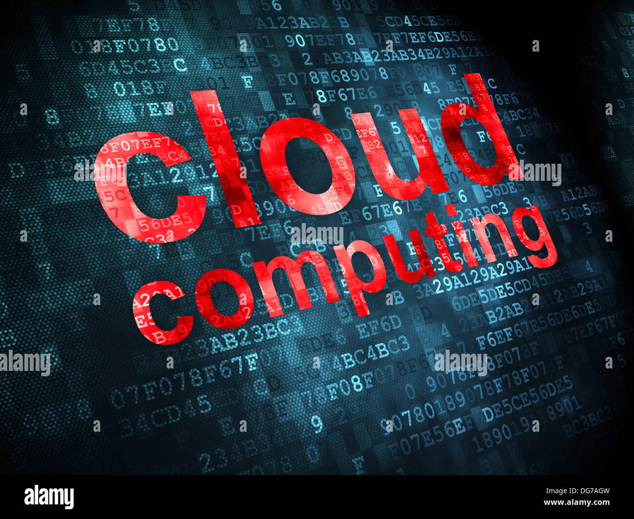 Cloud technology concept: Cloud Computing on digital background Stock Photo - Alamy