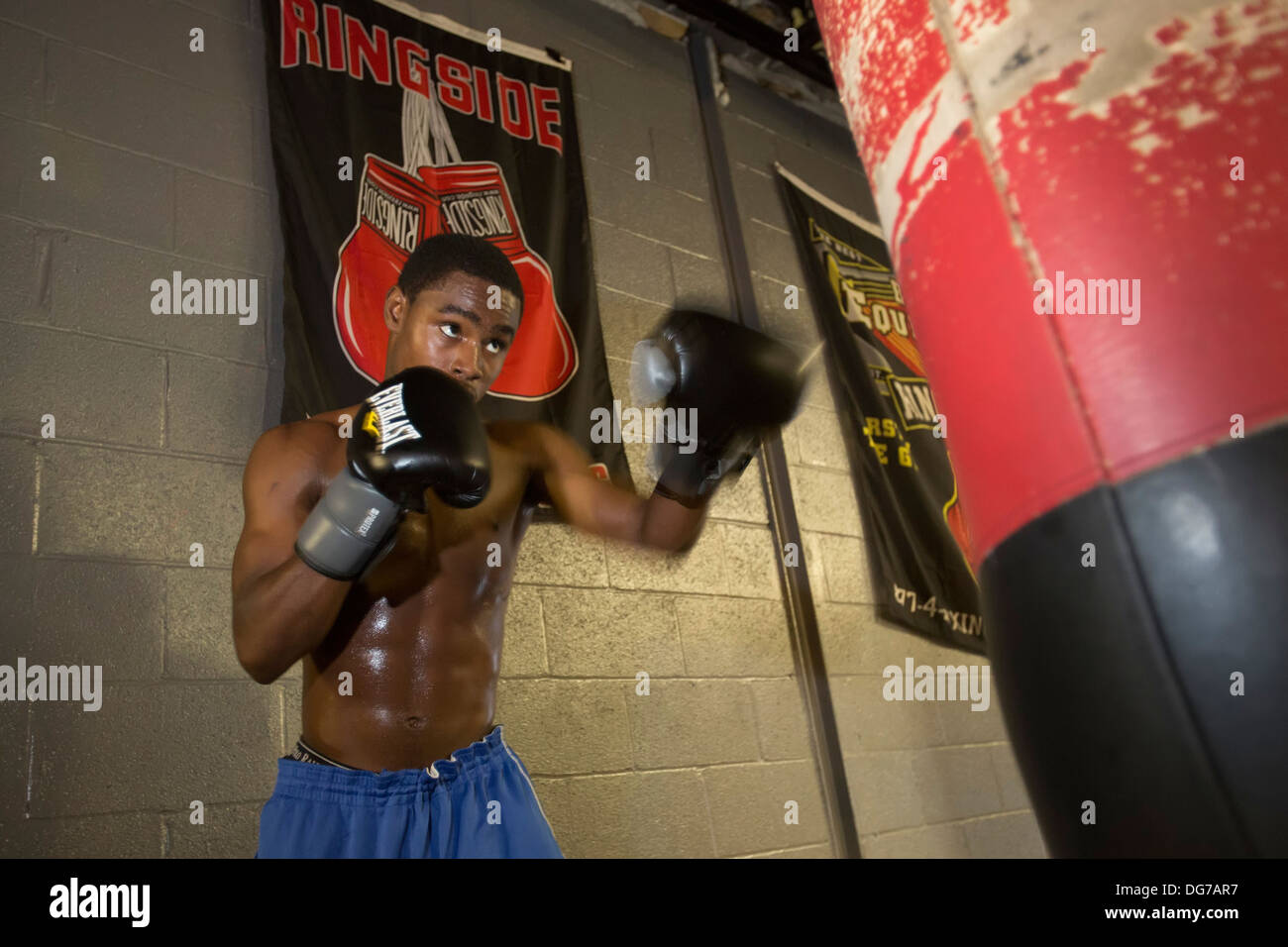 Detroit's Downtown Youth Boxing Gym Stock Photo - Alamy