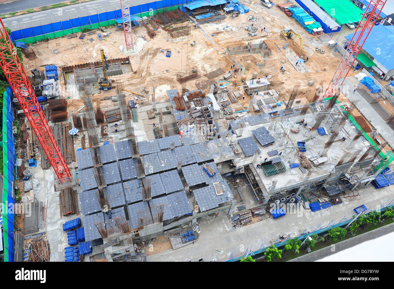 Construction site scene hi-res stock photography and images - Alamy