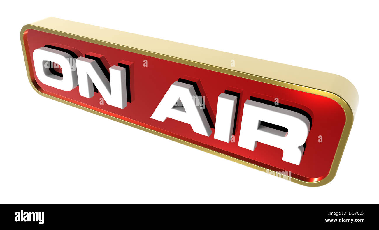 "On Air" sign Stock Photo - Alamy