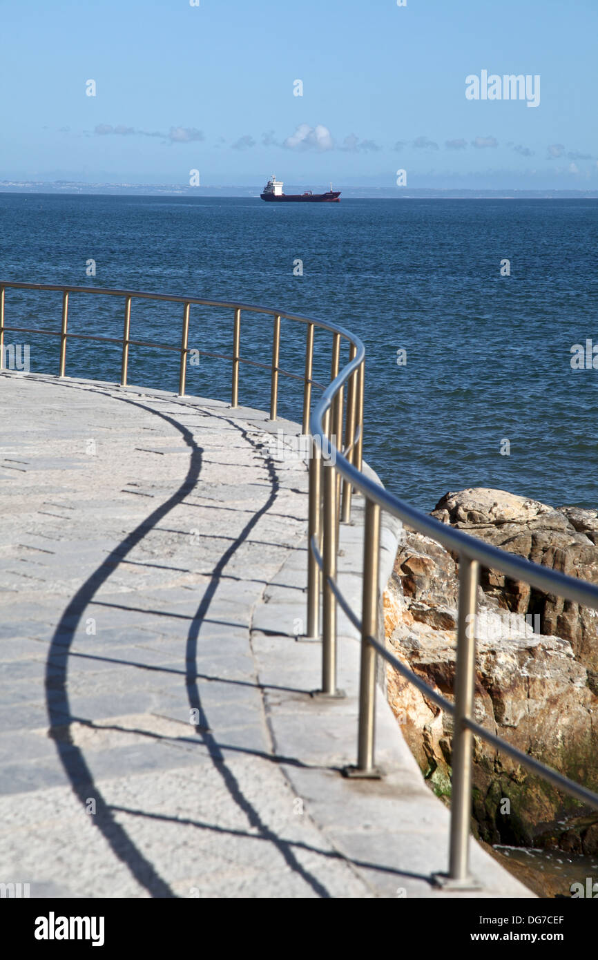 Cascais promenade and the Ocean Stock Photo - Alamy
