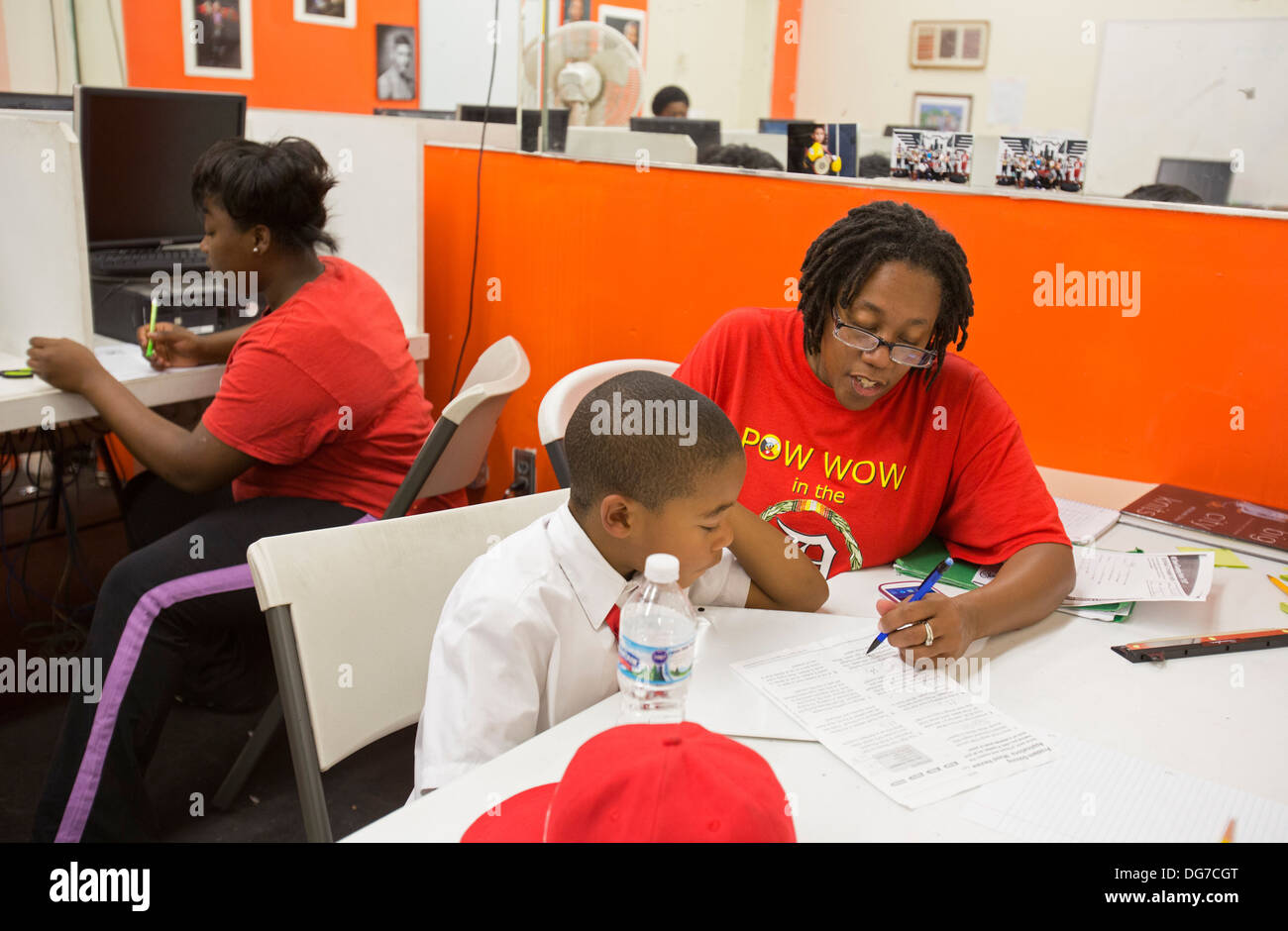 Detroit's Downtown Youth Boxing Gym Stock Photo - Alamy