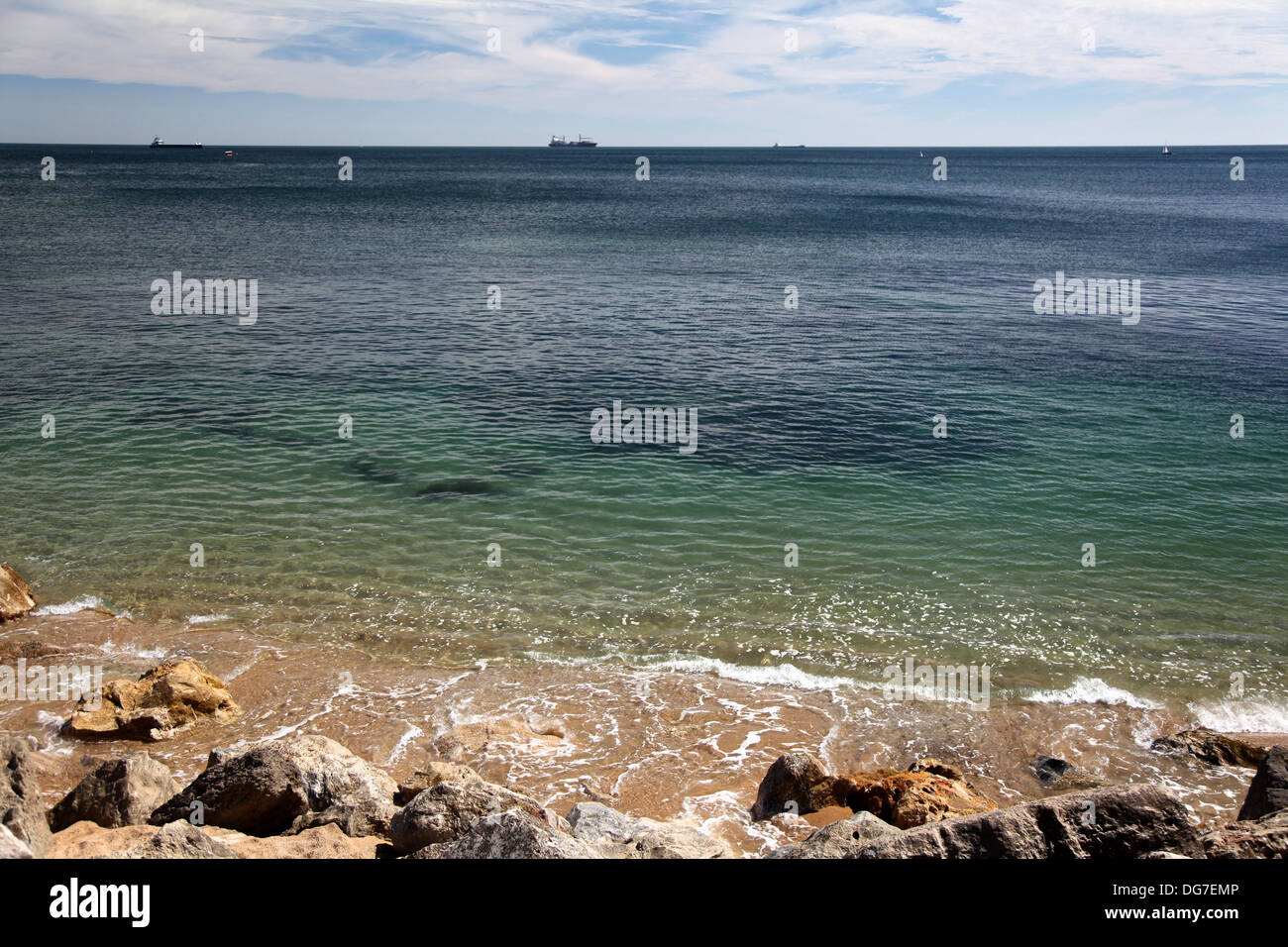 Atlantic ocean from the beach Stock Photo - Alamy