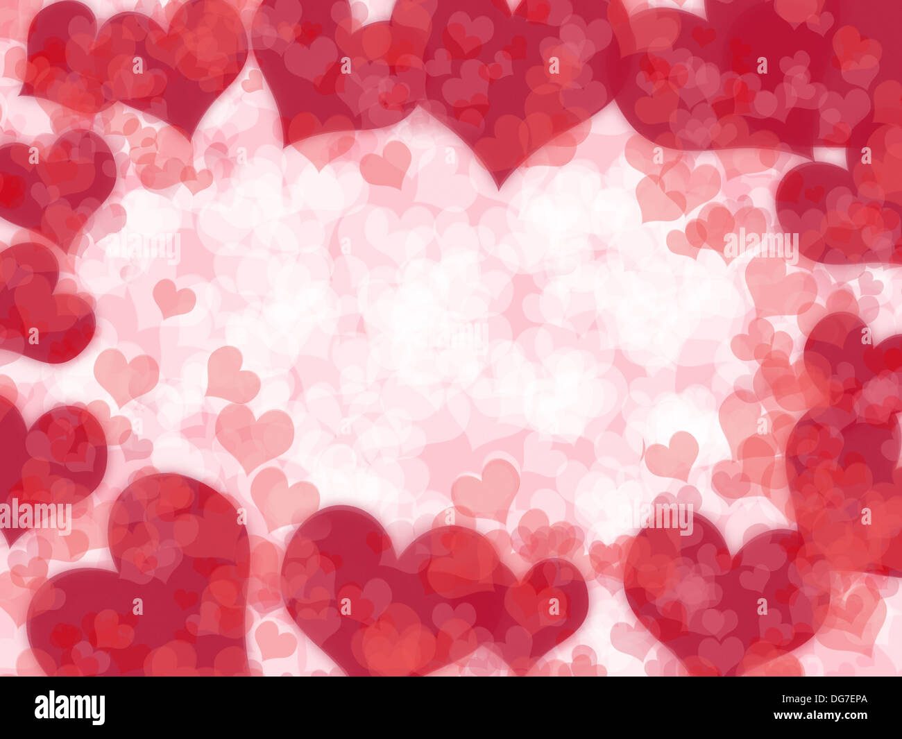 Abstract Valentine's day background with hearts Stock Photo - Alamy