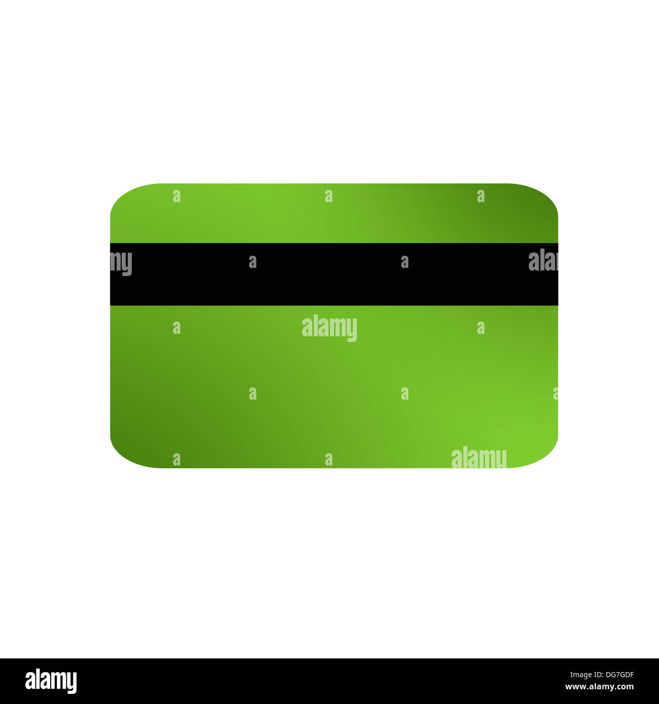 A illustration debit card reverse on a plain background Stock Photo - Alamy
