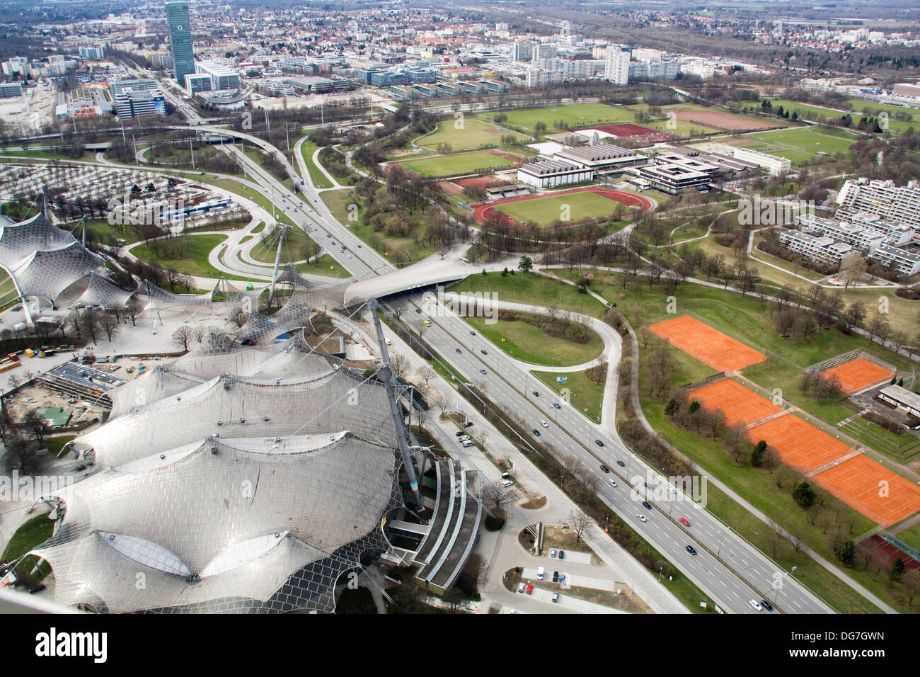Frei otto munich olympic park hi-res stock photography and images - Alamy