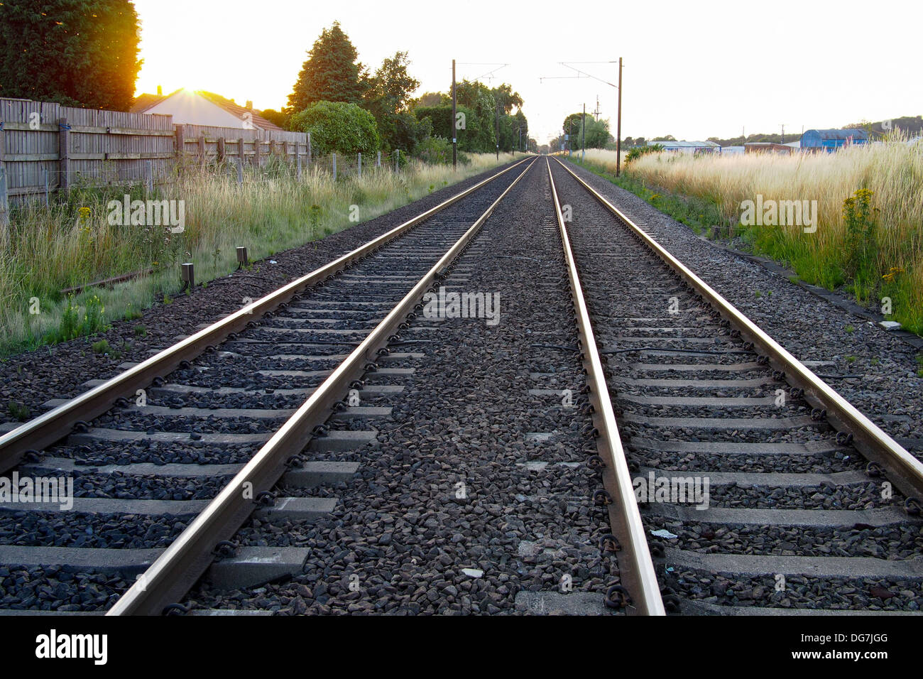 Receding tracks hi-res stock photography and images - Alamy