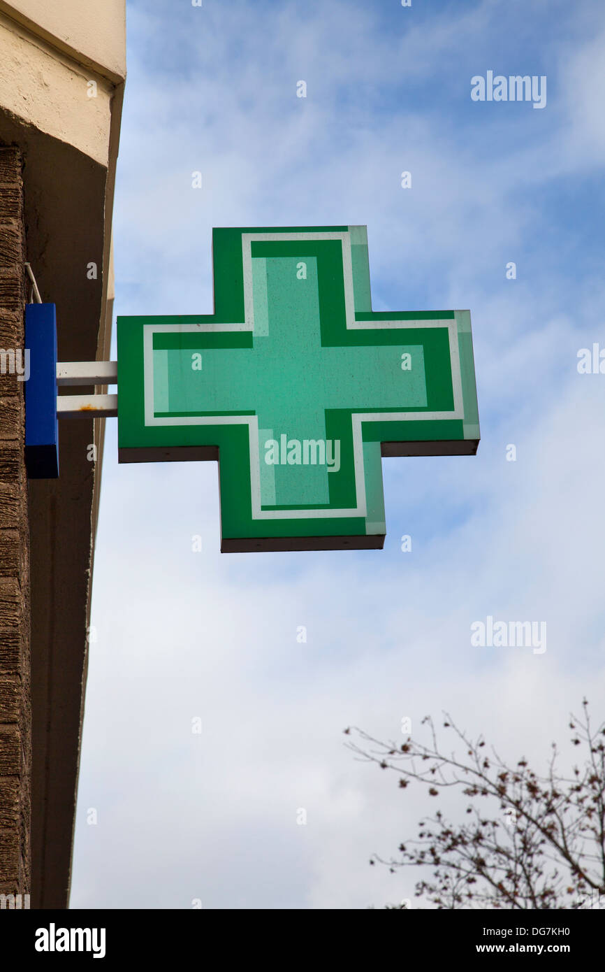 Pharmacy Green Cross NHS logo The streets, shops and businesses of ...