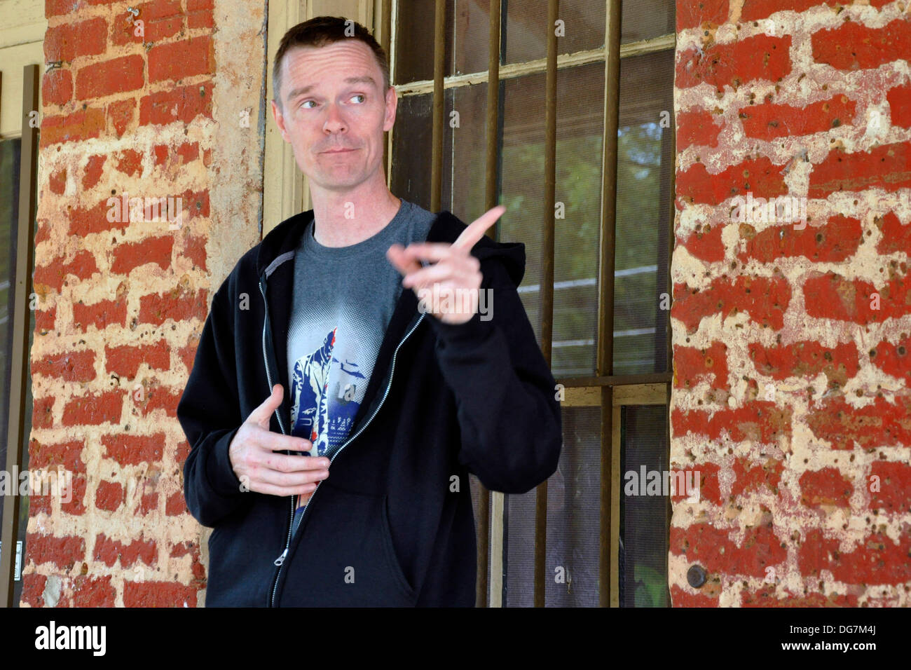 American actor Dan Riker portrayed in Senoia, Georgia. Dan Riker who ...