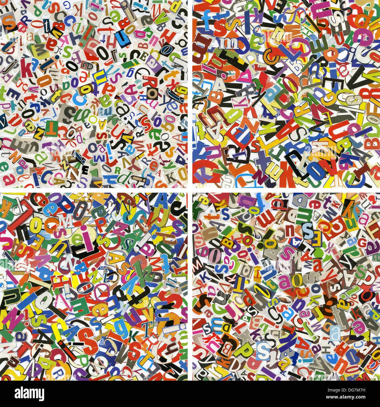 Handmade Alphabet Collage Magazine Letters High Resolution Stock ...