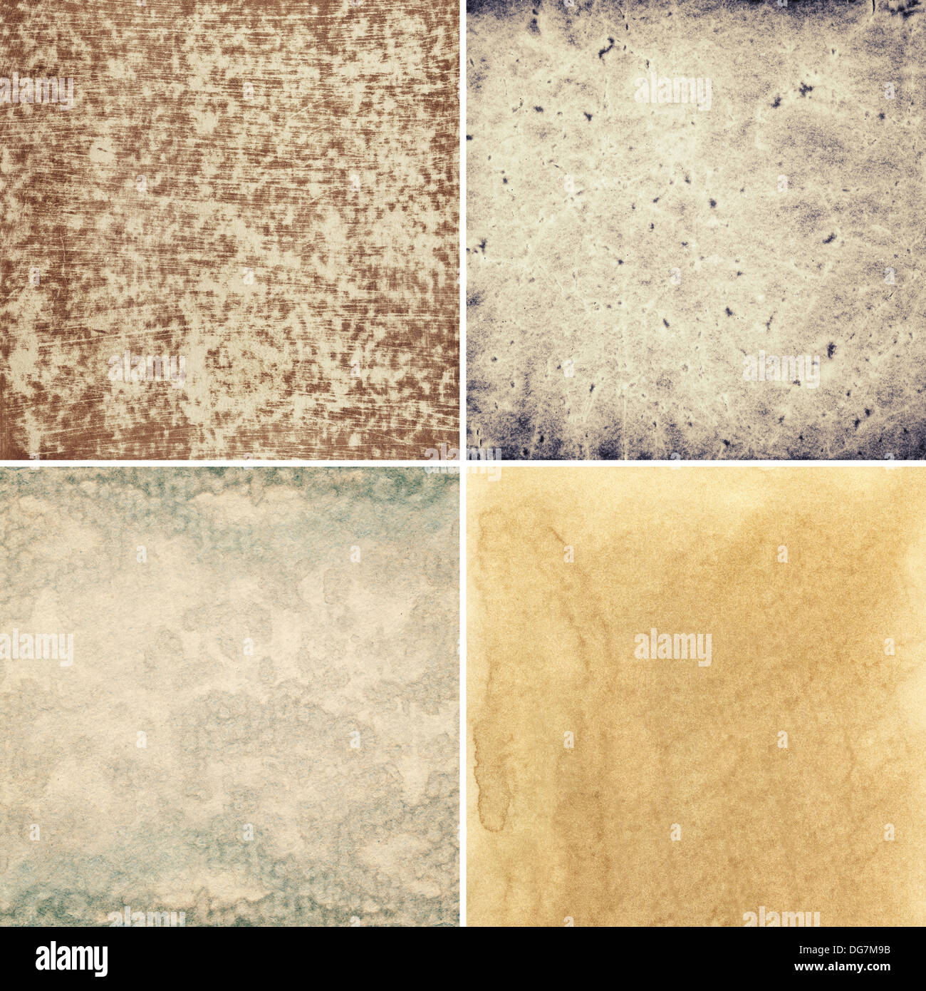 old paper textures, backgrounds set Stock Photo - Alamy