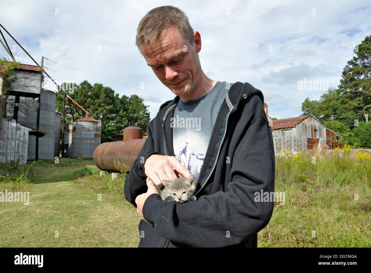 American actor Dan Riker portrayed in Senoia, Georgia. Dan Riker who ...