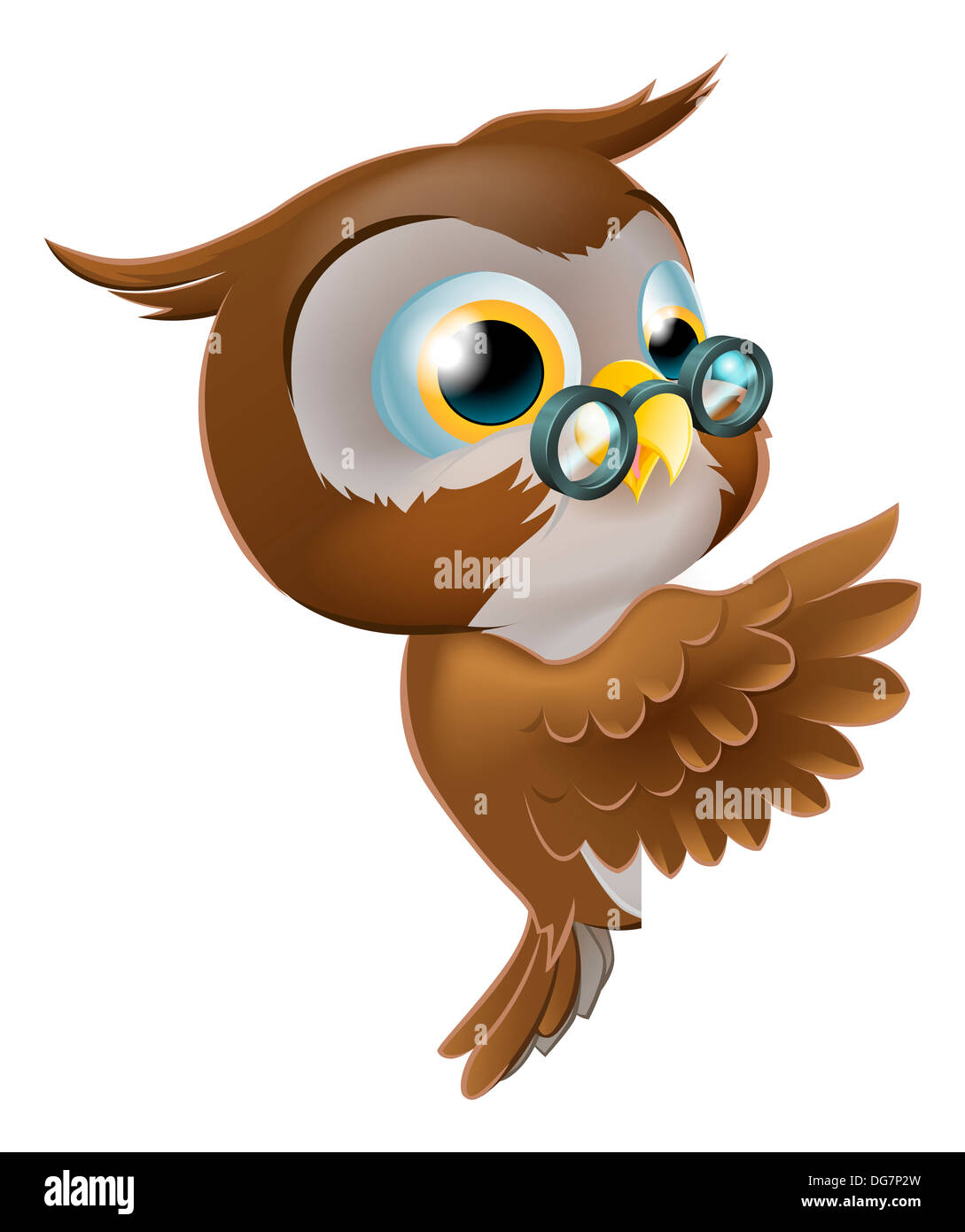 Owl wearing glasses hi-res stock photography and images - Alamy
