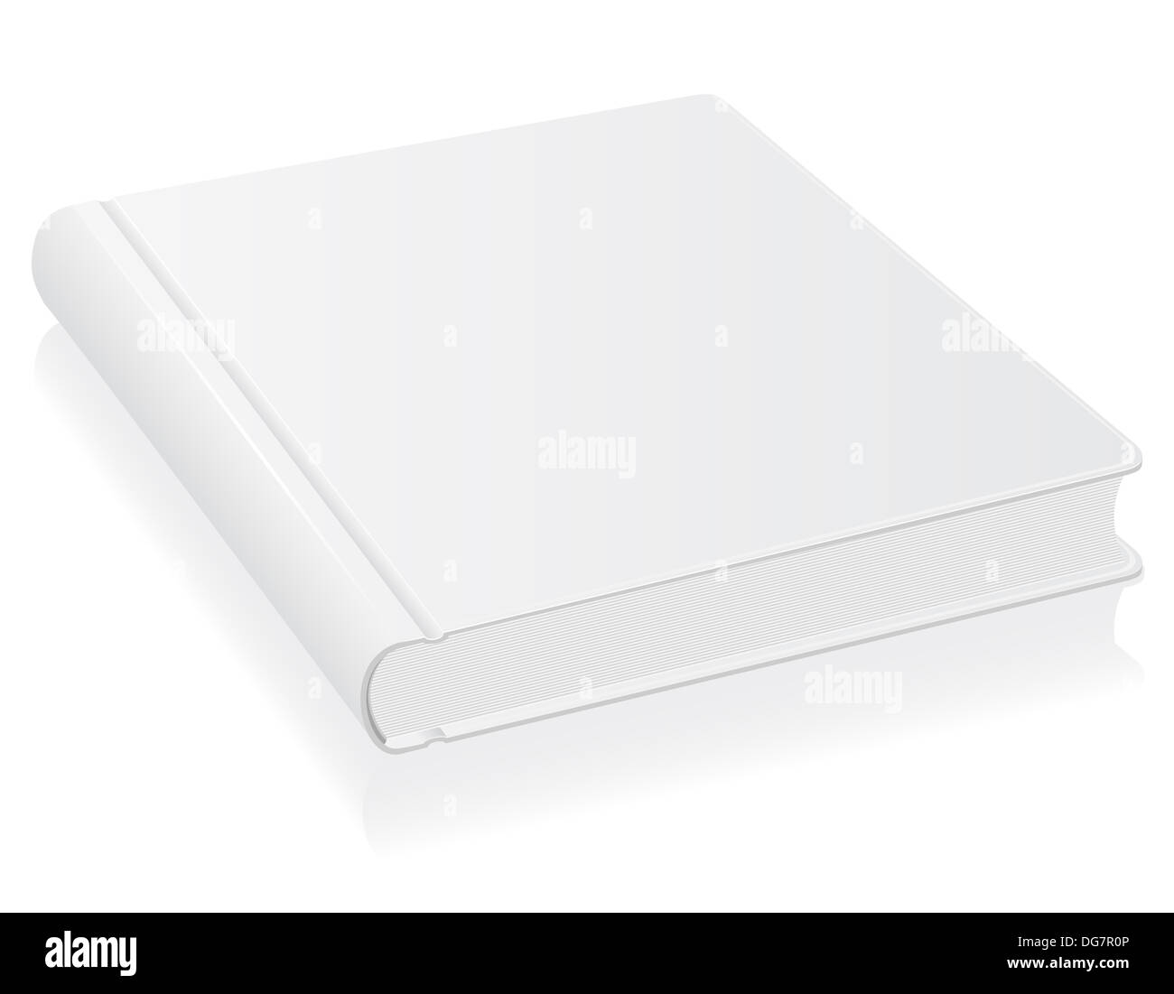 white book illustration isolated on background Stock Photo - Alamy