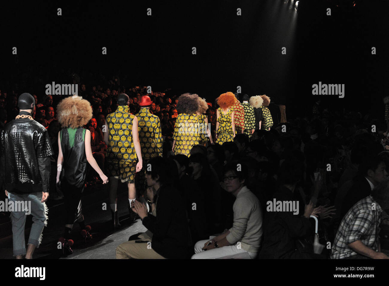 Tokyo, Japan. 15th Oct, 2013. Spring/Summer 2014 Collection of Japanese ...