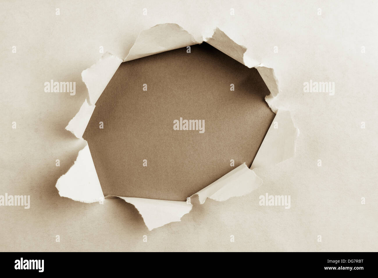Ripped paper hole hi-res stock photography and images - Alamy