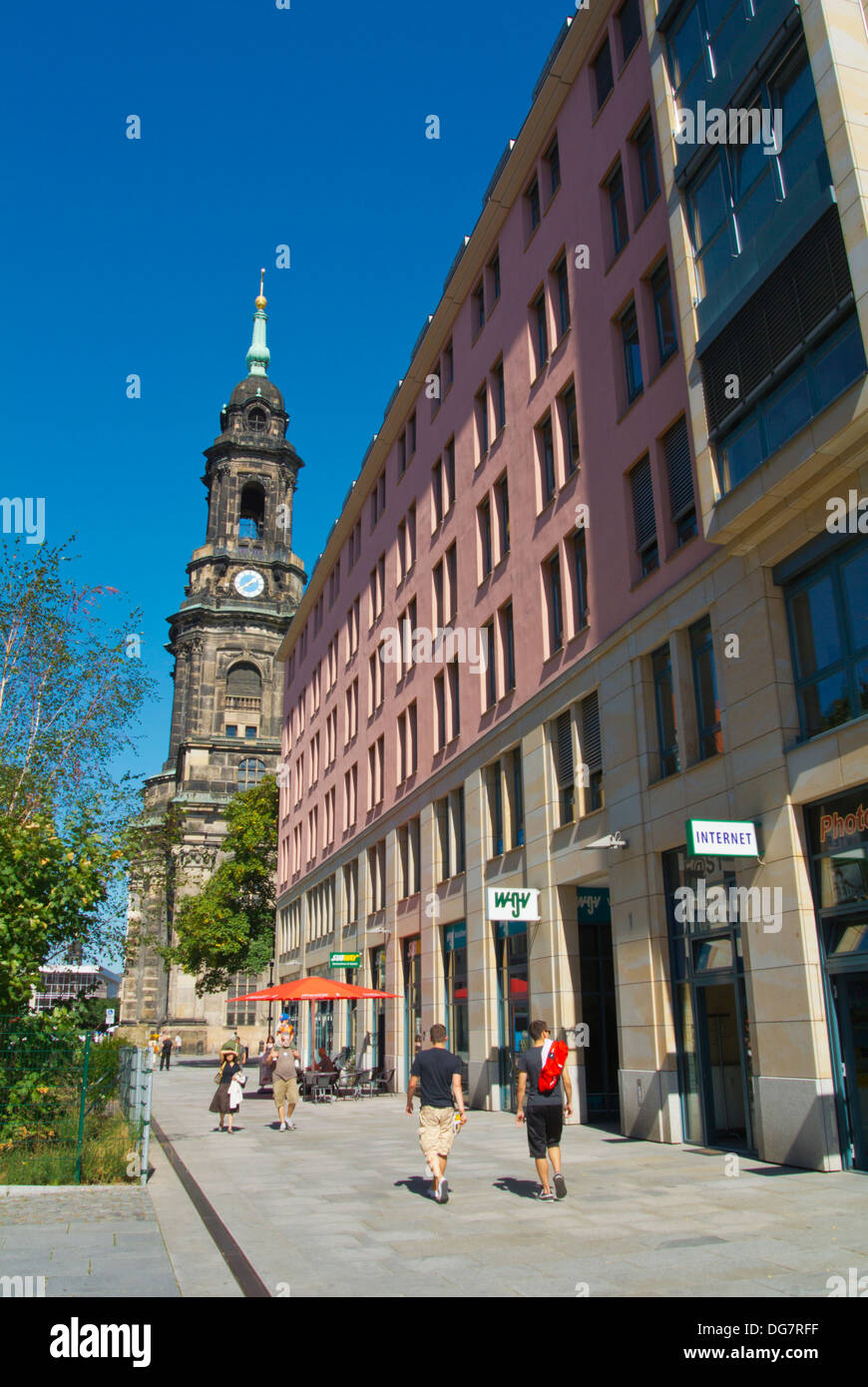 Pfarrgasse street Altstadt the old town Dresden city Saxony state ...