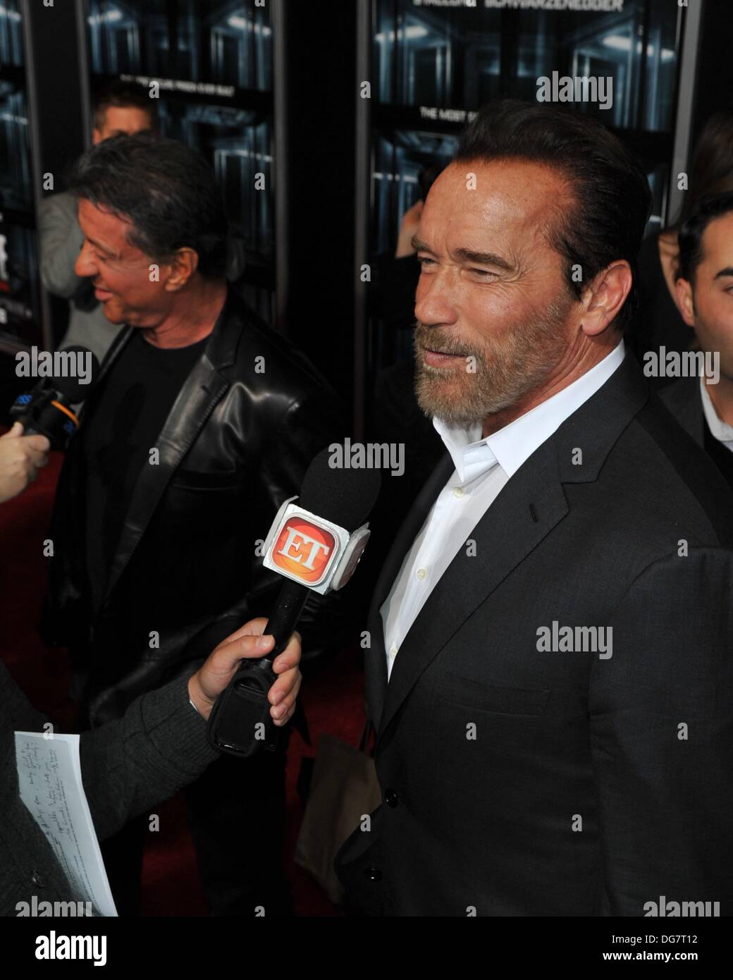 New York, NY, USA. 15th Oct, 2013. Arnold Schwarzenegger, Sylvester ...