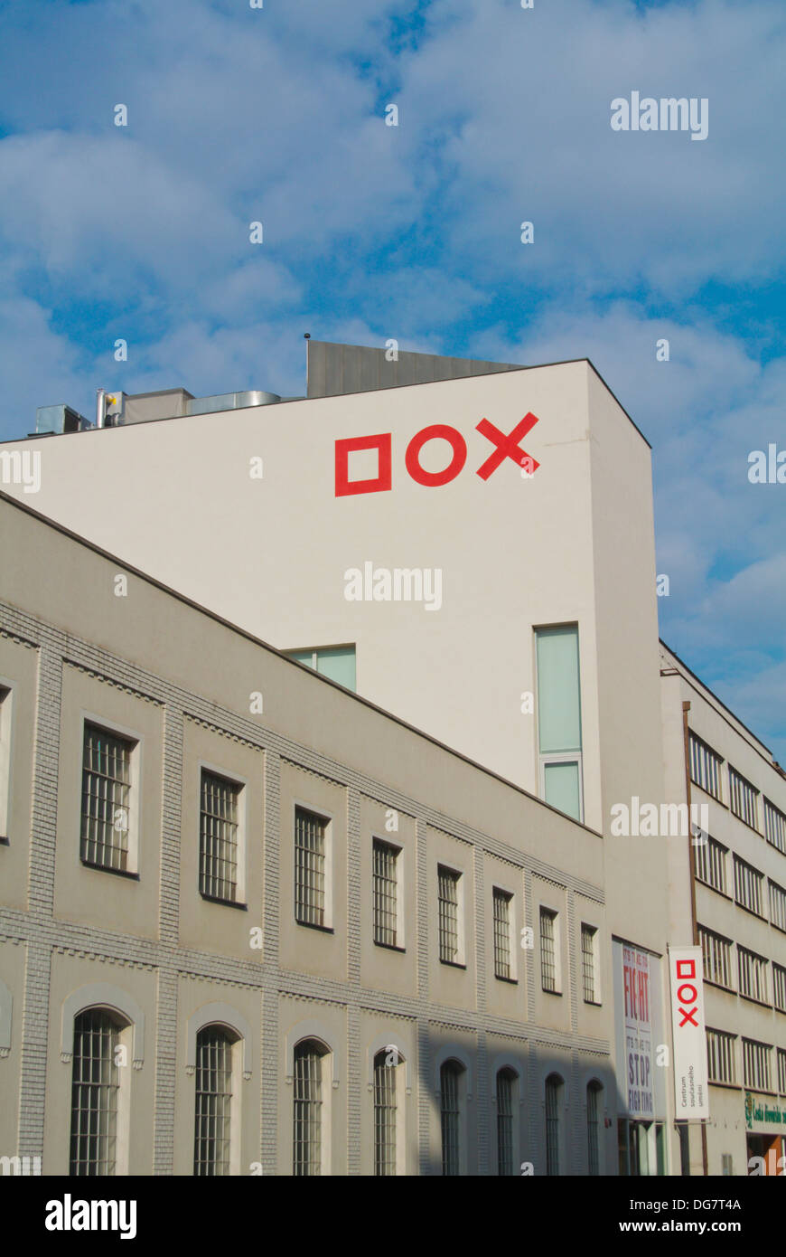 DOX centre for contemporary art exterior Holesovice district Prague ...