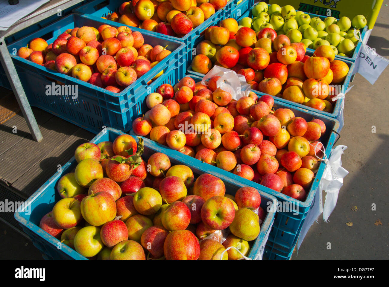 Czech apples Farmers market Jiriho z Podebrad square Zizkov district ...