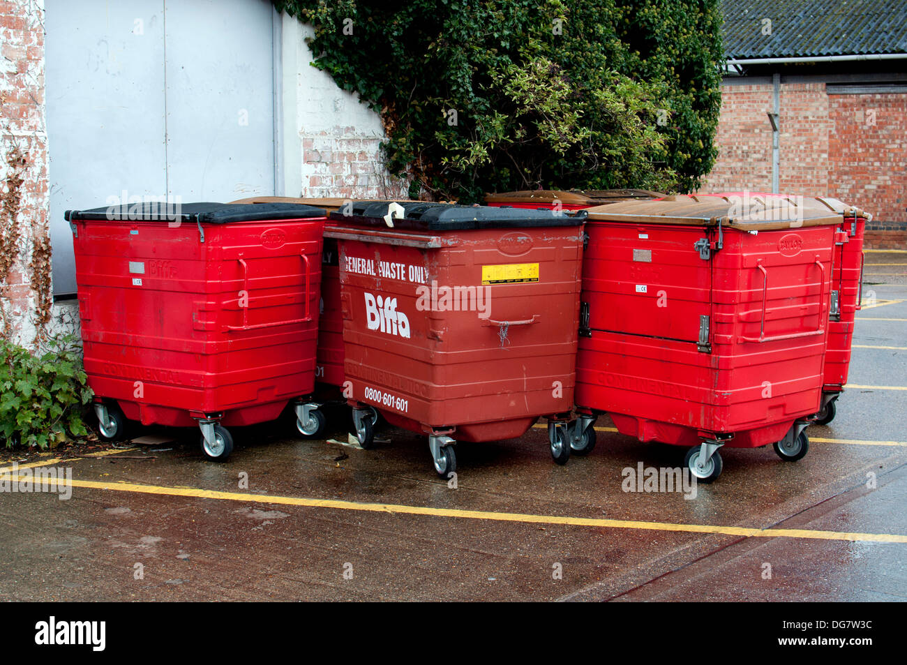Biffa waste disposal bins hi-res stock photography and images - Alamy