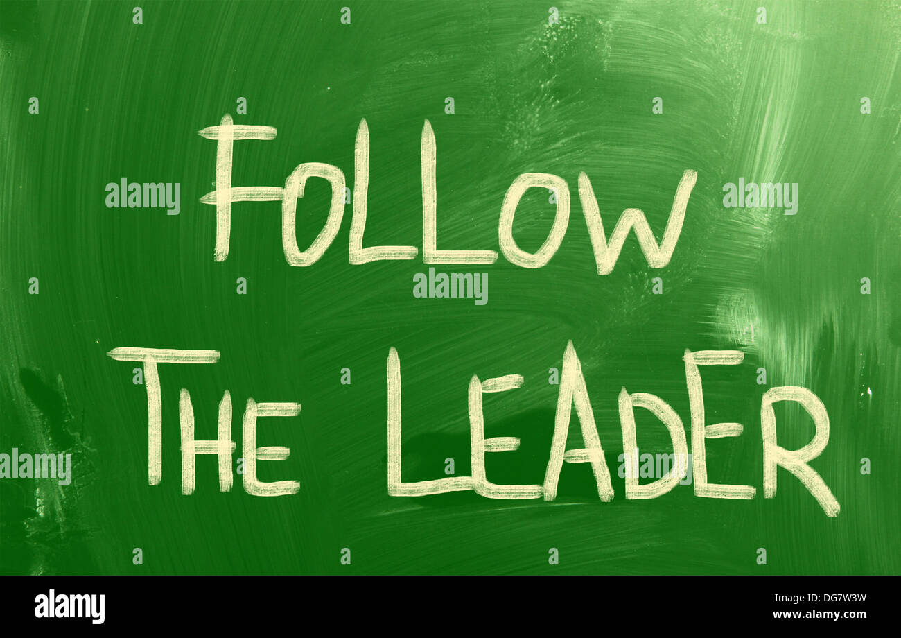 Follow The Leader Concept Stock Photo - Alamy