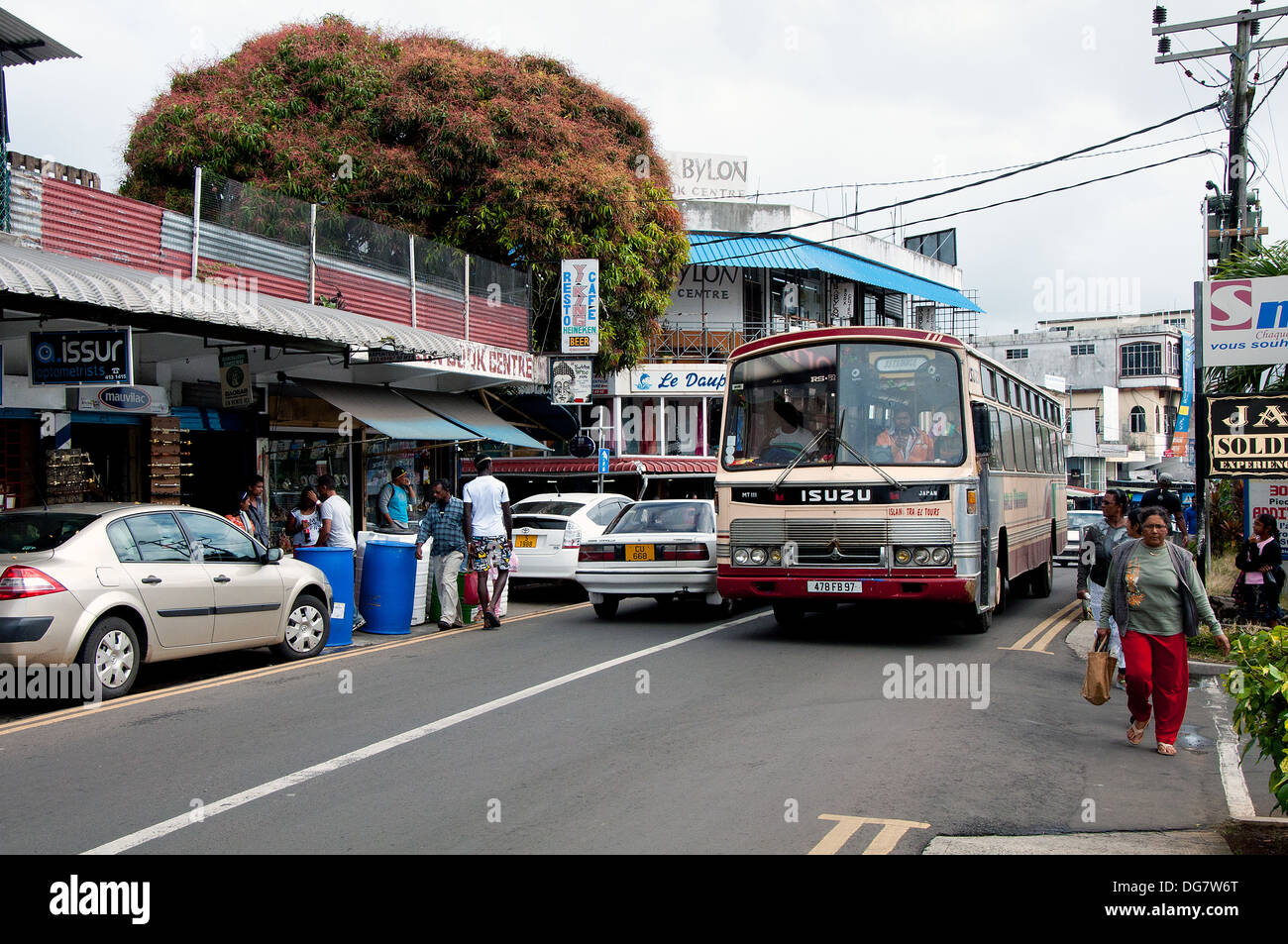 MAURITIUS - JUNE 23: Centre de Flacq is a village in Mauritius located ...