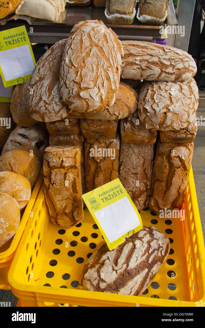 100% rye bread Farmers market Jiriho z Podebrad square Zizkov district ...