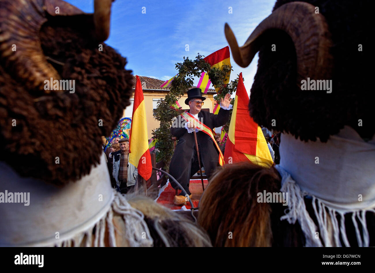 Antruejo carnival represents mayor llamas de hi-res stock photography ...