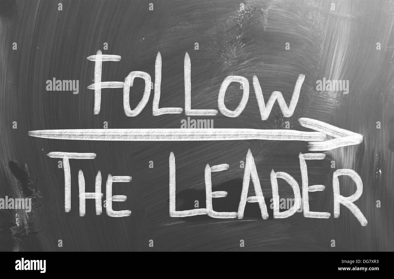 Follow The Leader Concept Stock Photo - Alamy