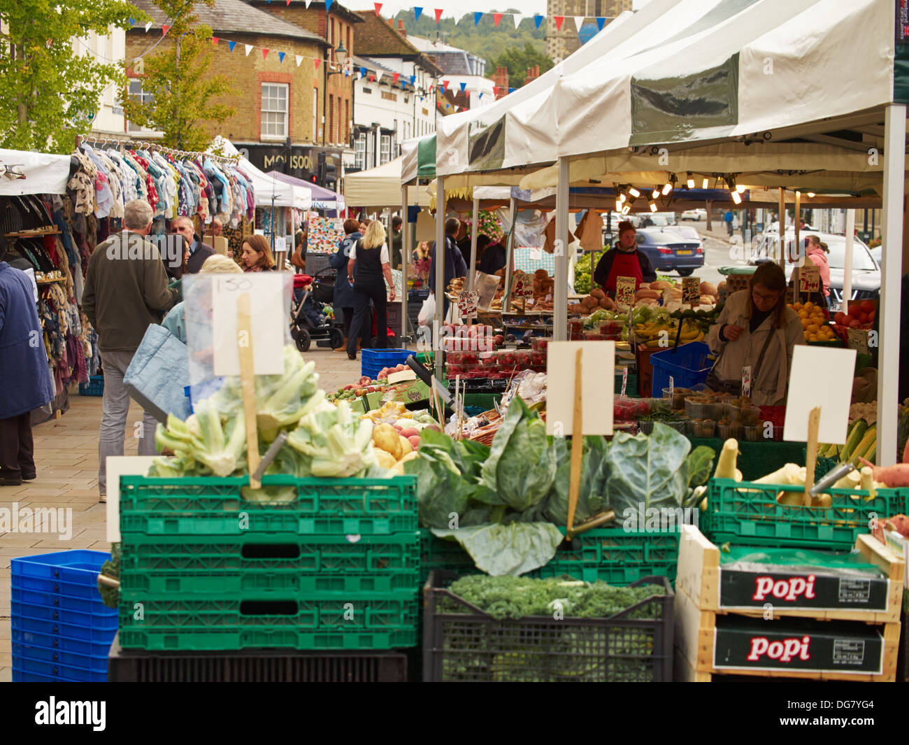 Market day, Henley on Thames, England Stock Photo - Alamy