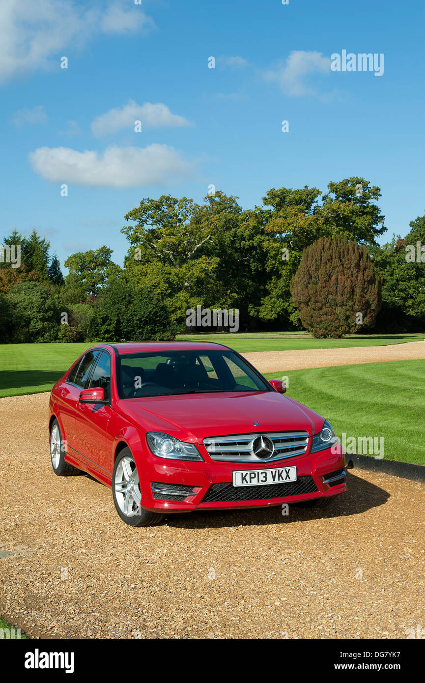 2013 Mercedes Benz C350 CDi AMG Stock Photo - Alamy