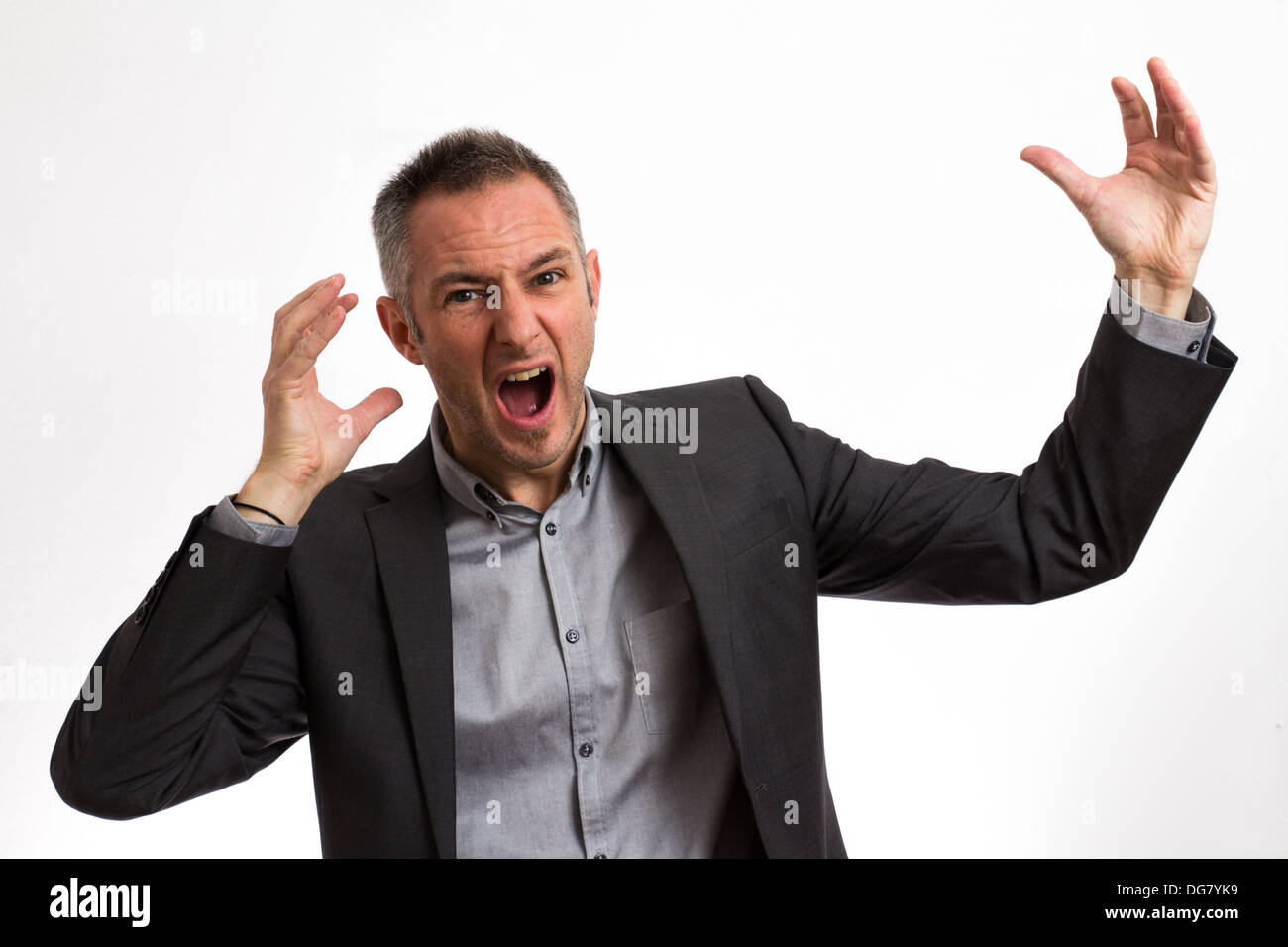 Desperate stressed man hi-res stock photography and images - Alamy