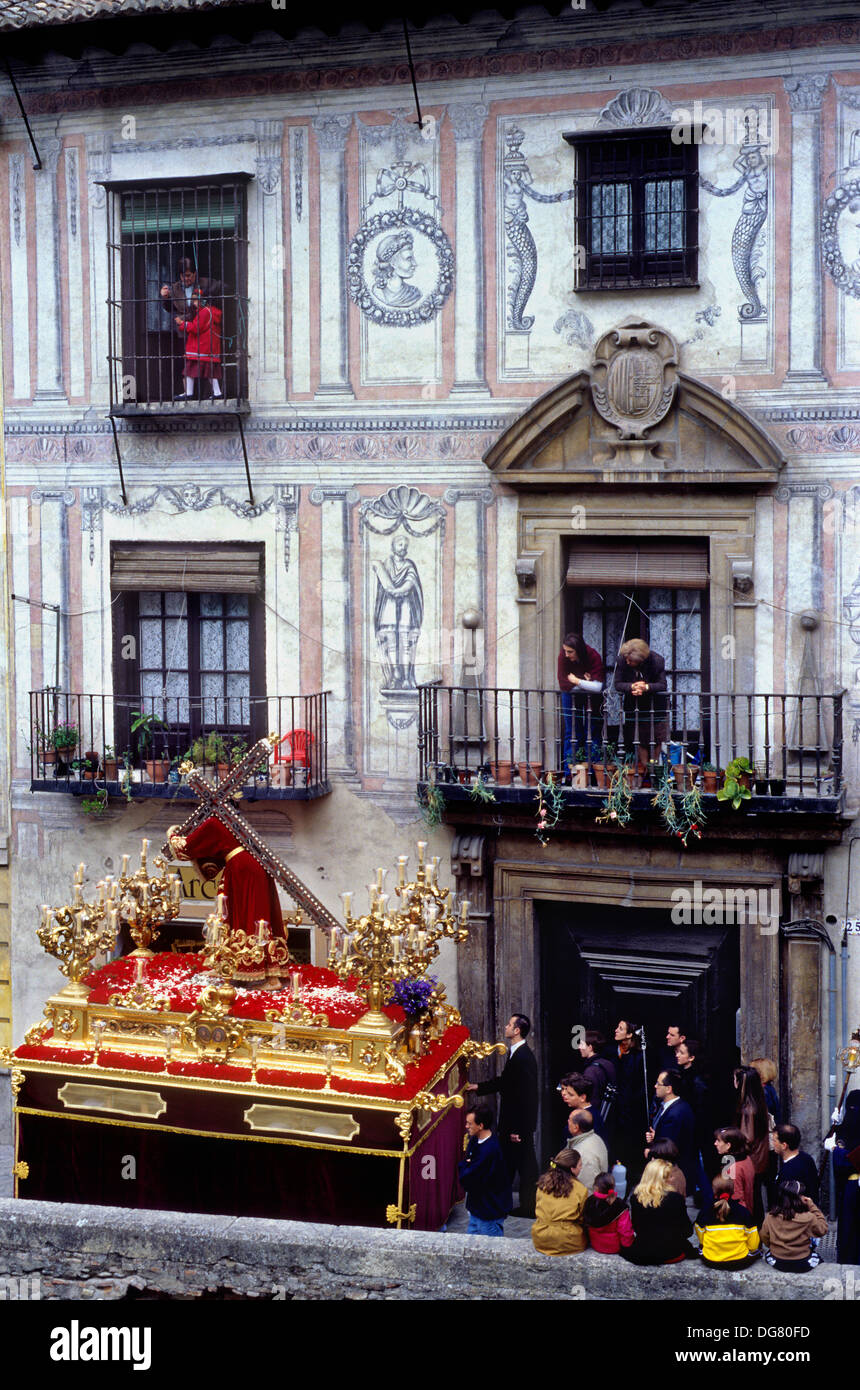 Holy week procession at granada hi-res stock photography and images - Alamy