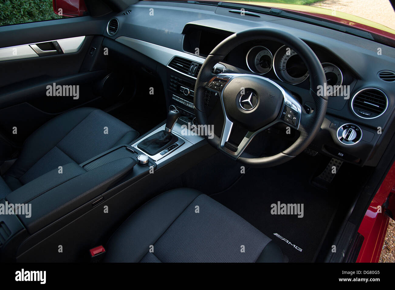 2013 Mercedes Benz C350 CDi AMG Stock Photo - Alamy