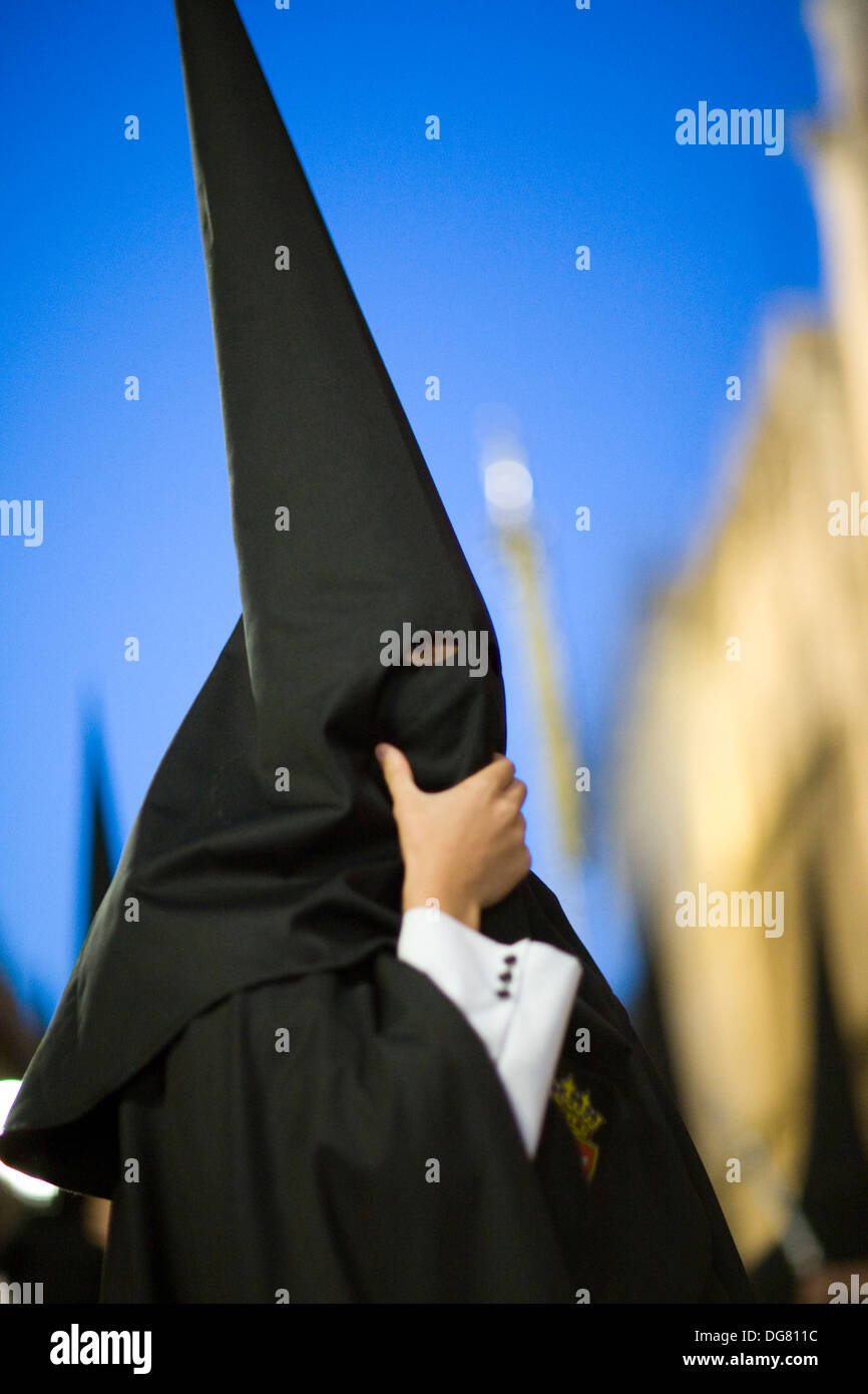 Blue capirote procession hi-res stock photography and images - Alamy