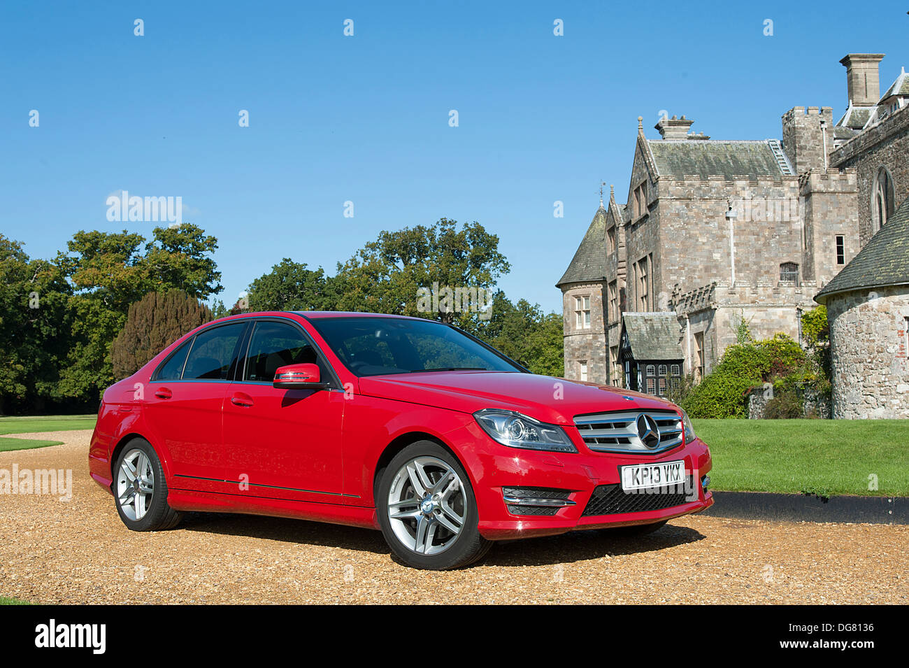 2013 Mercedes Benz C350 CDi AMG Stock Photo - Alamy