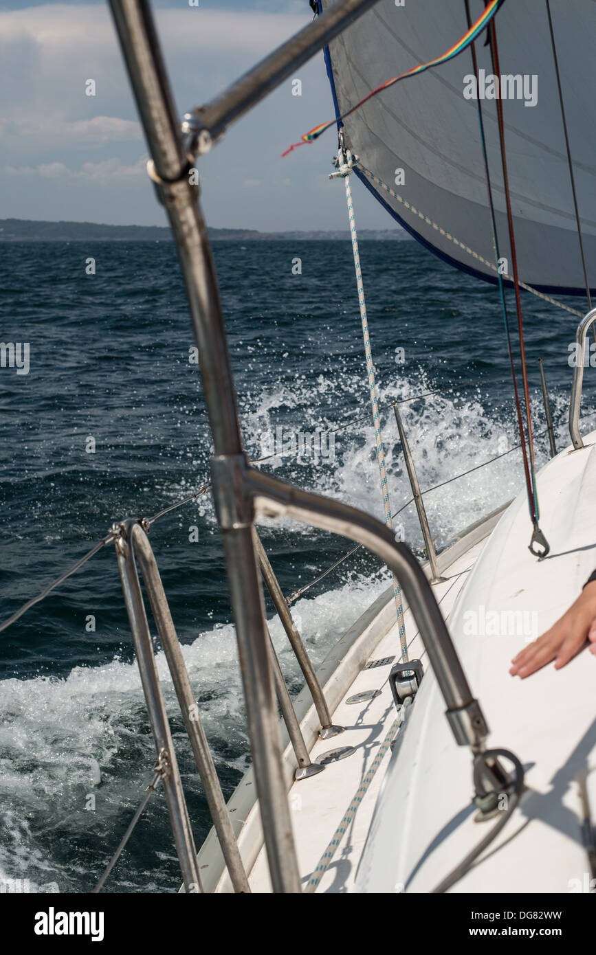 Sailing yacht in motion hi-res stock photography and images - Alamy