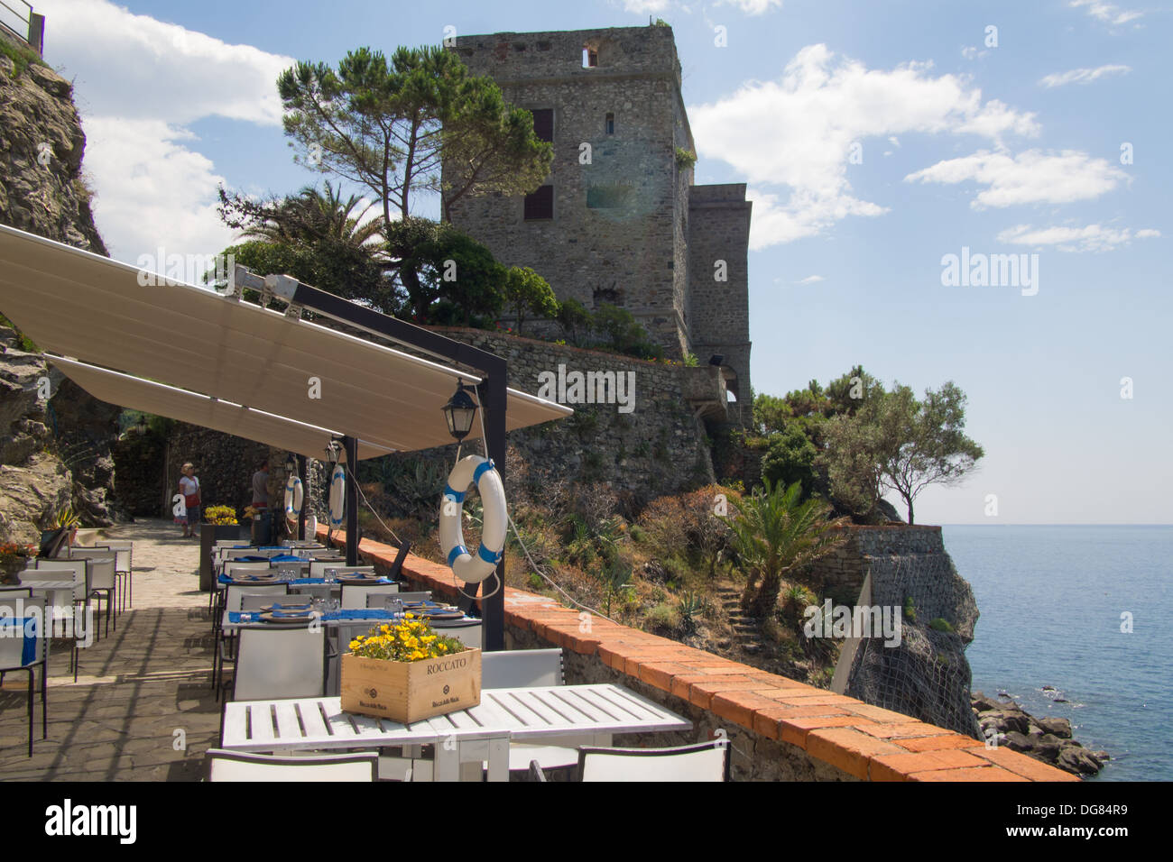 Restaurant at Monterosso al Mare, Cinque Terre (National Park & Unesco ...