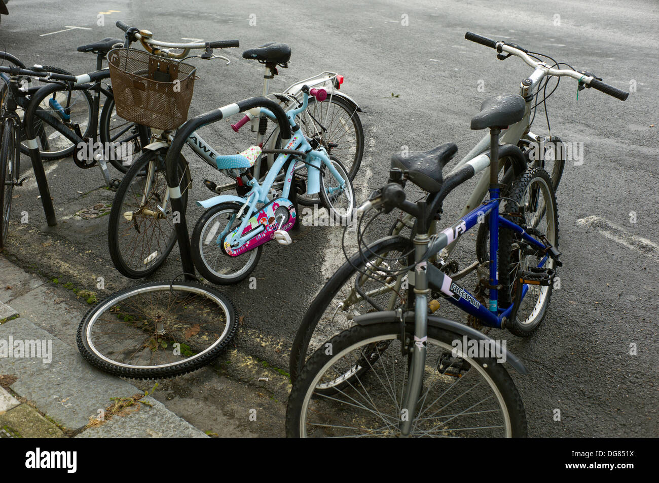 childs bike in cycle park, Brighton Stock Photo - Alamy