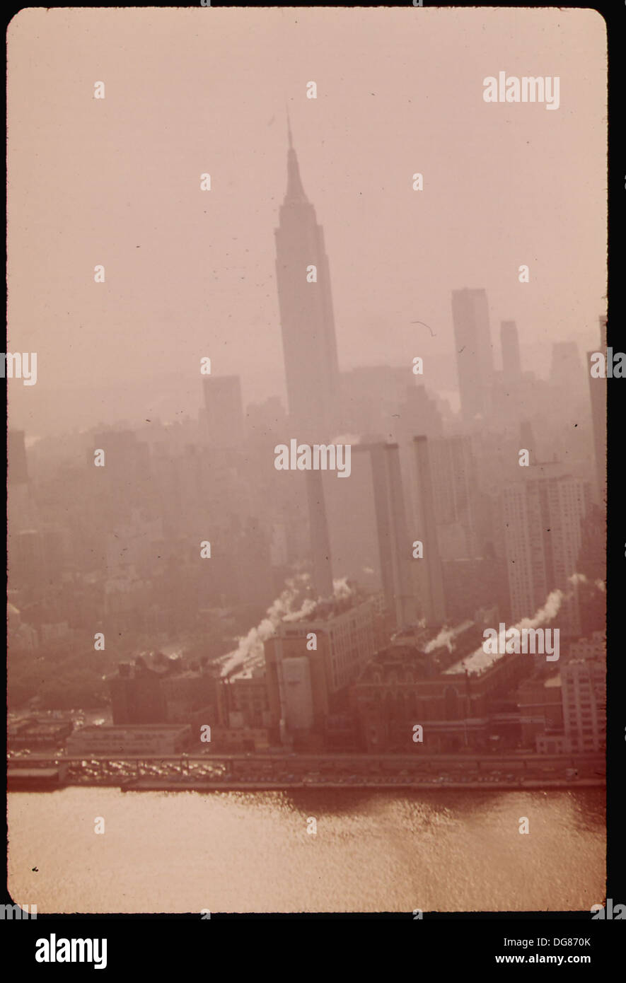 The chimneys of the Consolidated Edison power plant along the East ...