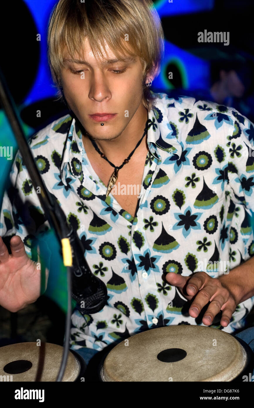 Man handsome drummer hi-res stock photography and images - Alamy