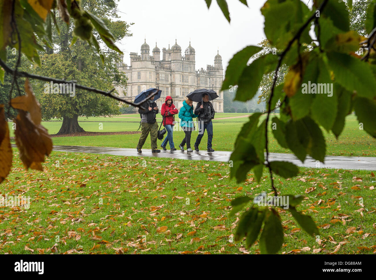 The towers burghley house hi-res stock photography and images - Alamy