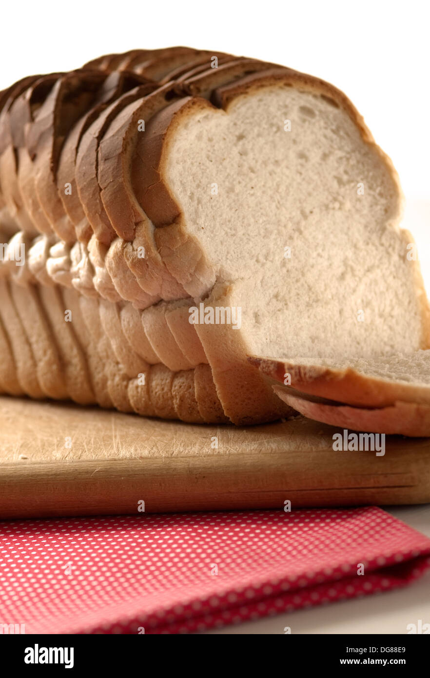 Still life food image of sliced white bread Stock Photo - Alamy