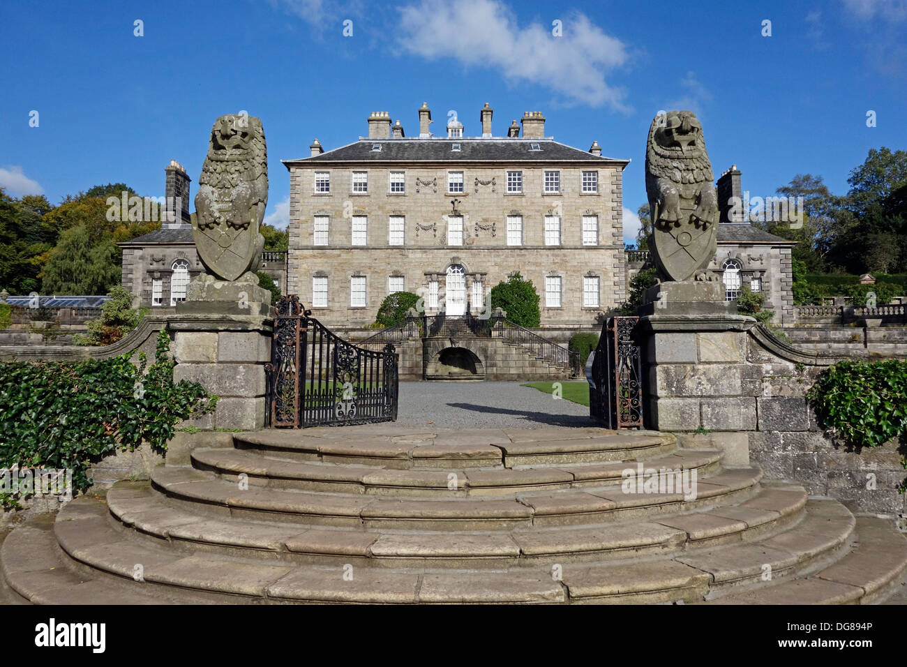Pollok House in Pollok Country Park Glasgow Scotland seen from south ...