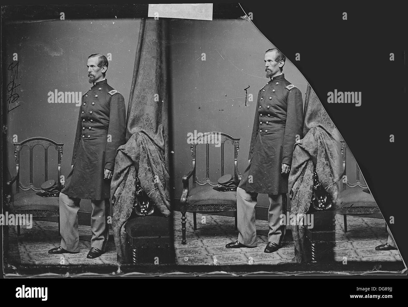 A portrait of Colonel Michael Corcoran, a leader of the 69th New York ...